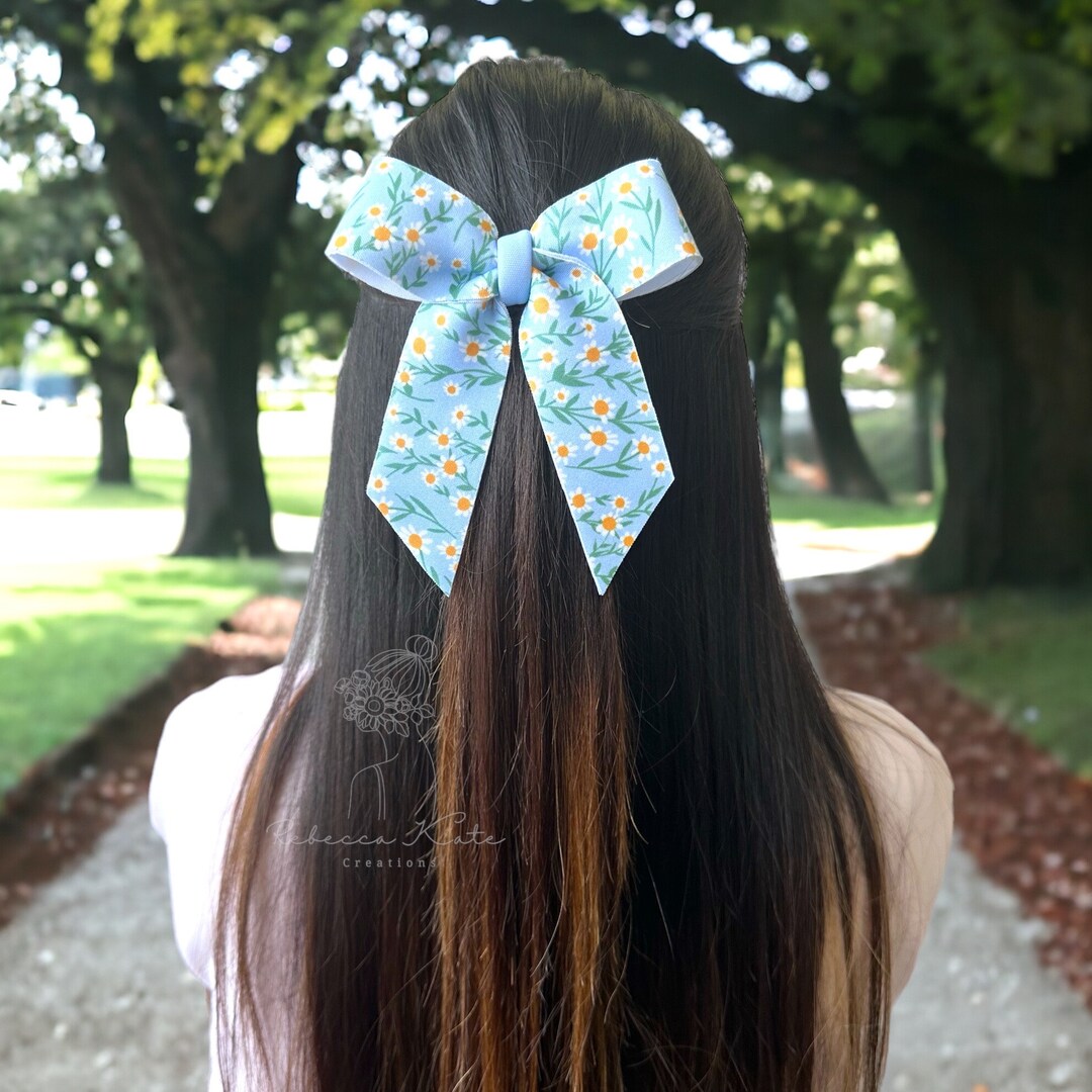 Long Hair Bow,long Tail Bow,neoprene Hair Bow,women’s Hair Bow,adult ...