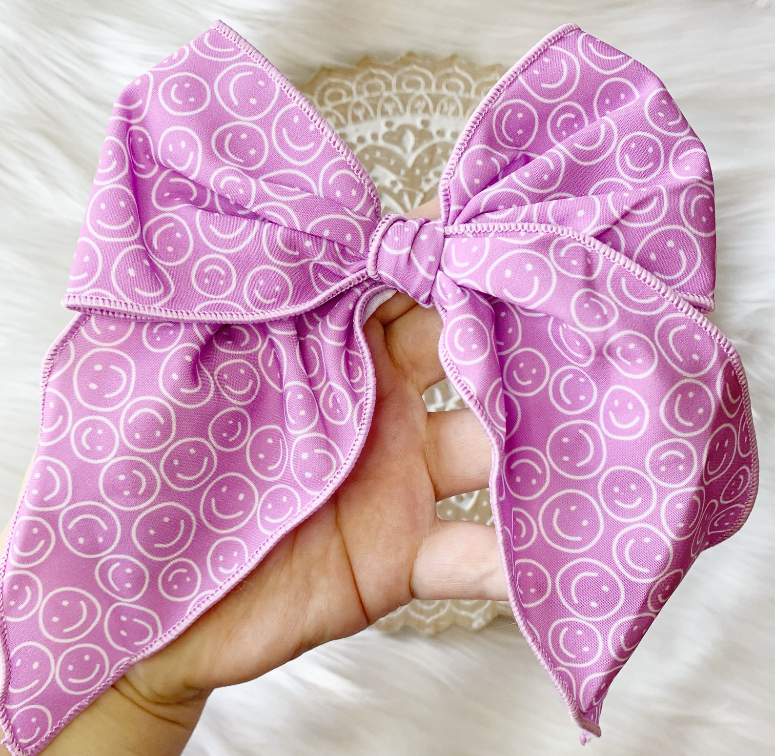 Fabric Hair Bow Large Hair Bow Large Bows for Girls Cute - Etsy