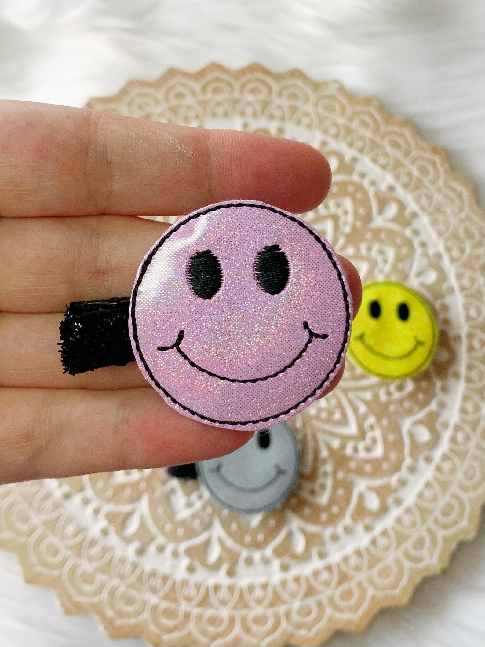 Smiley Face Hair Clip, Smiley Face Hair Clips, Hair Clip for Little ...