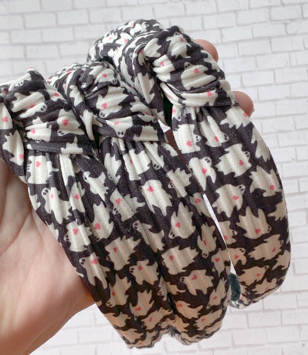 Halloween Knotted Headband, Ghost Headband, Cute Halloween Headband ...