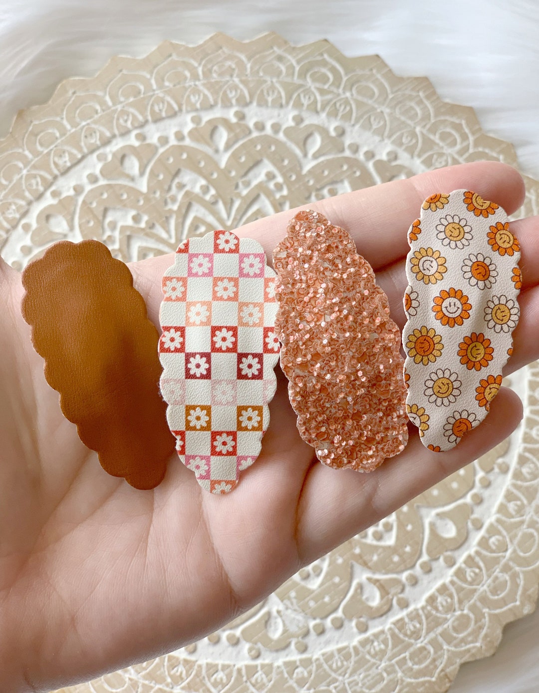 Fall Snap Clips, Retro Fall Snap Clips, Smiley Face Clips, Brown Hair ...