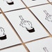 The (middle) Finger Business Cards (quantity: 25) - Etsy