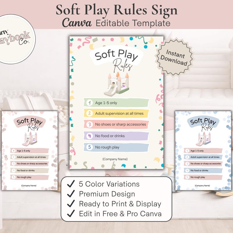 Playground Rules Poster - Etsy