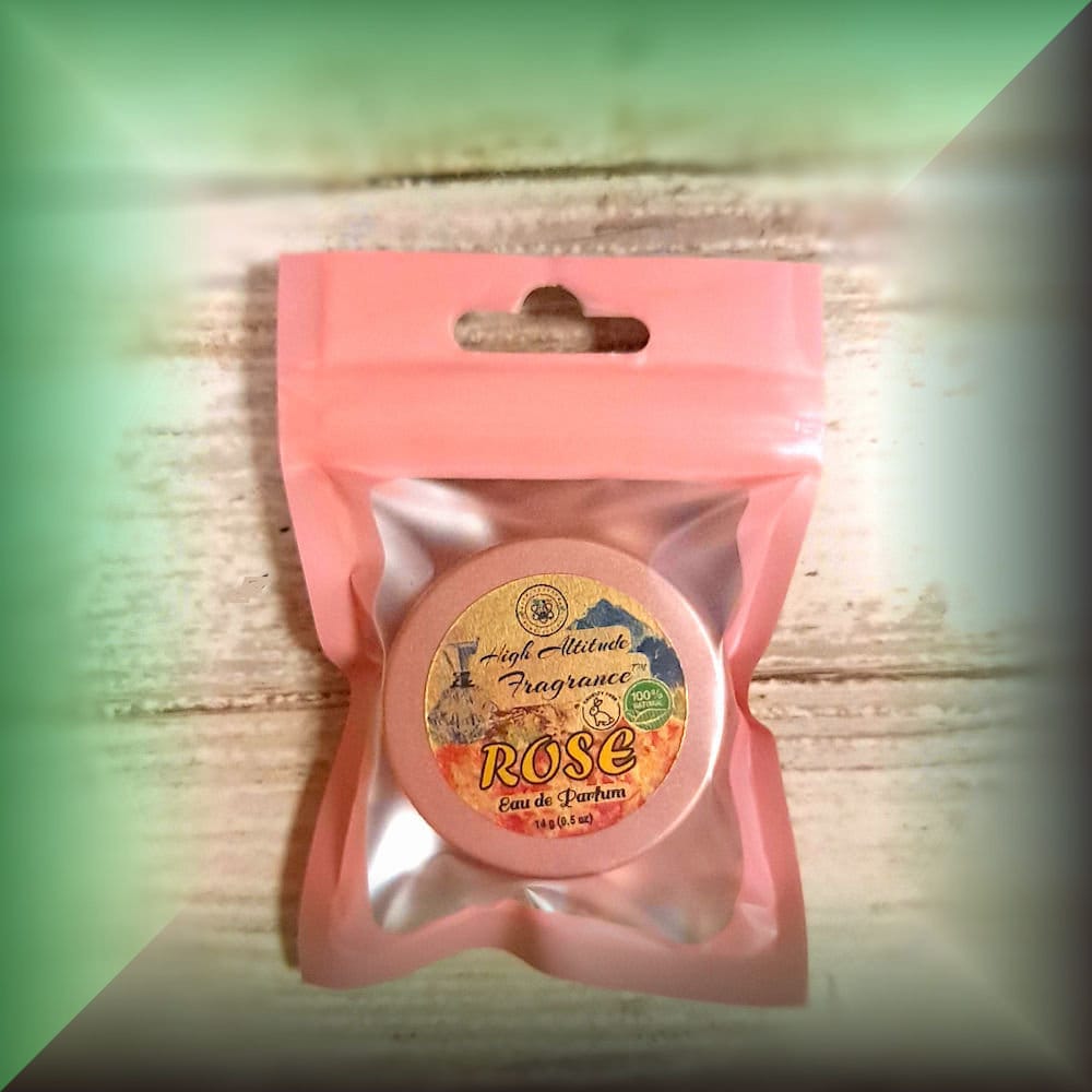 ROSE All-natural Solid Perfume Eau De Parfum with Rose Otto, Rosa ...