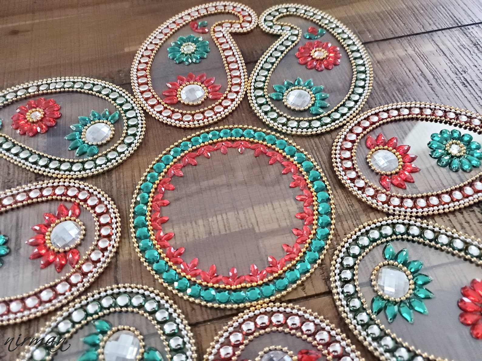 Diwali Rangoli, Wedding Table Decor, Indian House Warming Gifts ...