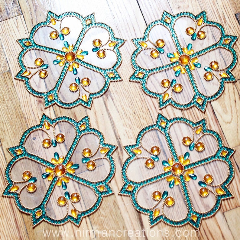 Diwali Floor Art, Reusable Rangoli With 8 Corners, One Piece Design ...