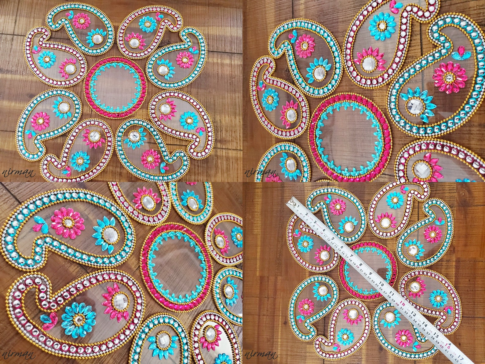Diwali Rangoli, Wedding Table Decor, Indian House Warming Gifts ...