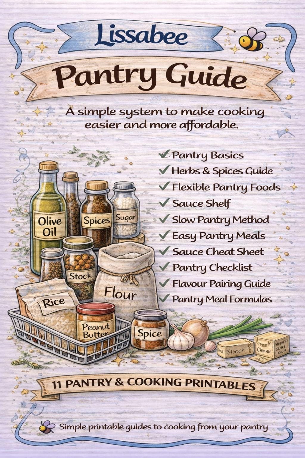 Pantry Cooking Guide | 11 Kitchen Printables (digital Download) - Etsy