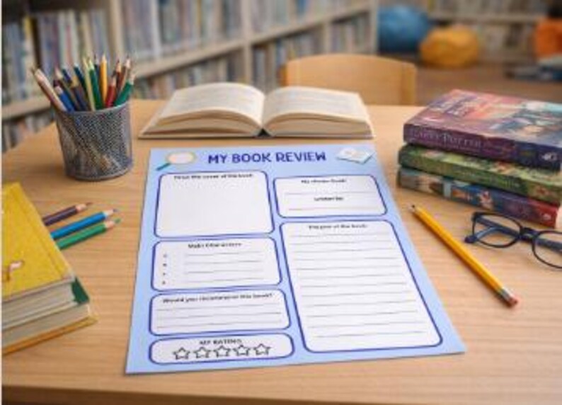 Editable Book Review Template - Etsy Canada
