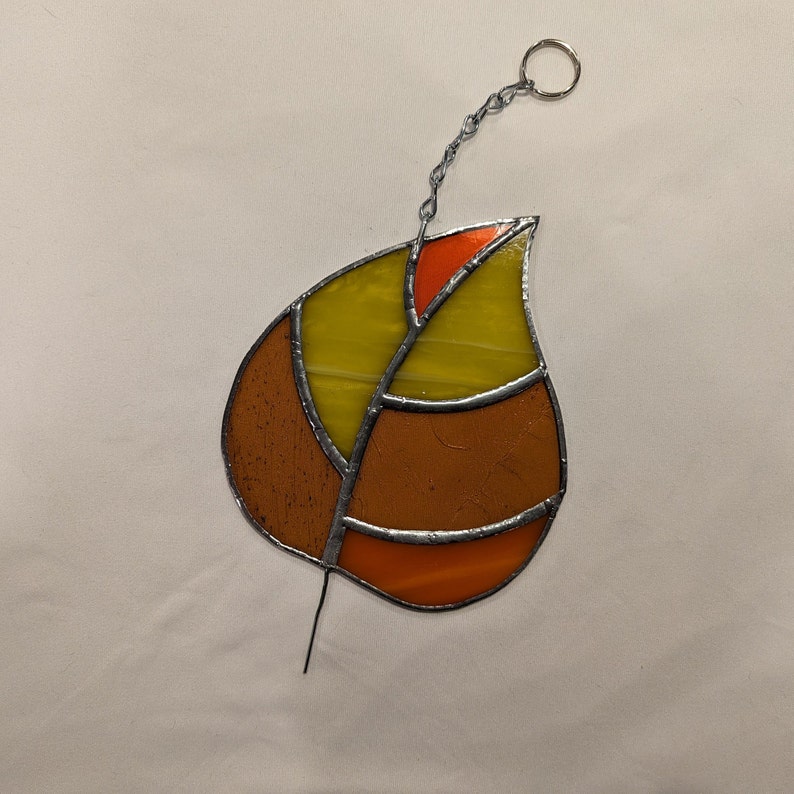 Stained Glass, Leaf, Fall Leaf - Etsy