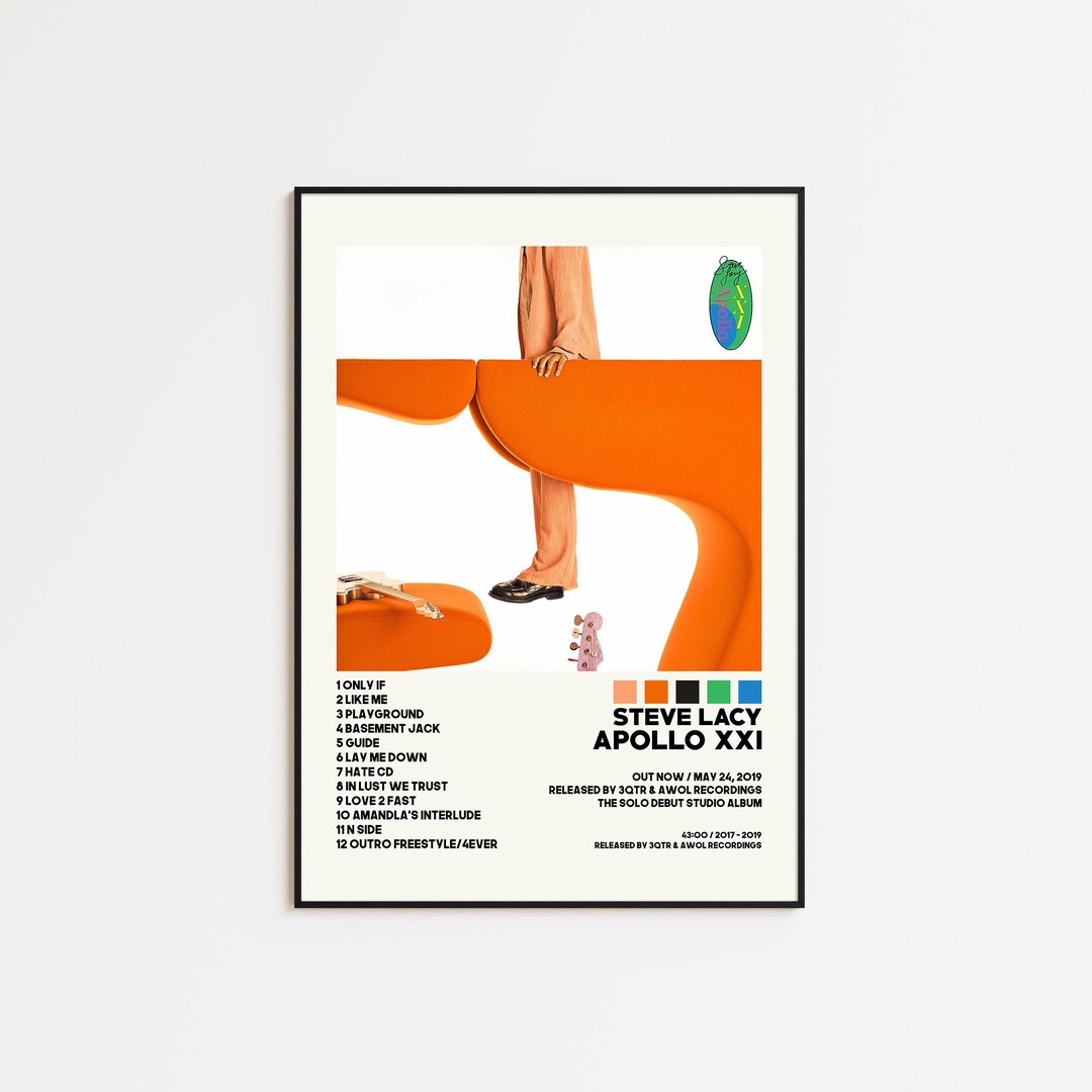 Steve Lacy Posters / Apollo XXI Poster / Tracklist Album Cover Poster ...