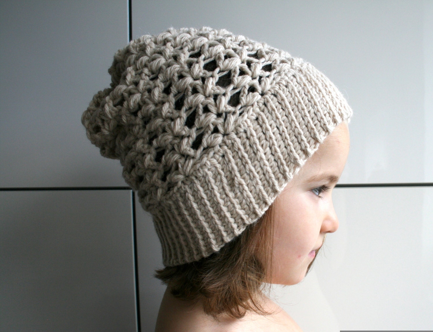 CROCHET PATTERN Crochet Hat Pattern Autumn Lace Slouchy Hat - Etsy