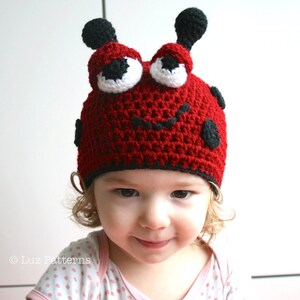 Crochet Hat Pattern Crochet Baby Ladybug Hat Pattern - Etsy