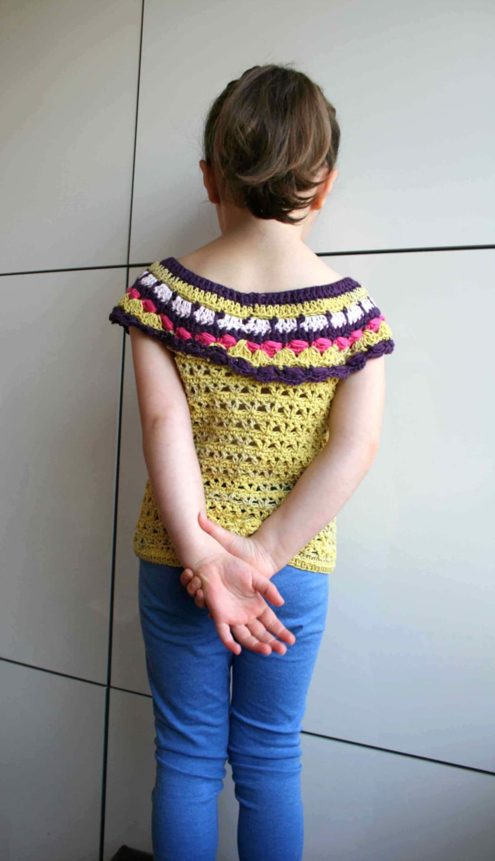 Crochet Pattern Crochet Girls Top Pattern Spring/summer - Etsy