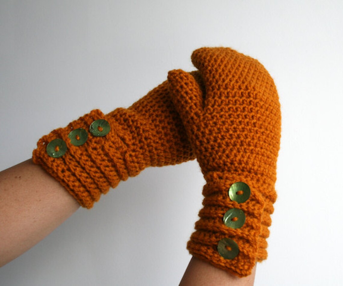 Crochet Pattern Girl and Women Mittens Pattern Wrist Warmer - Etsy