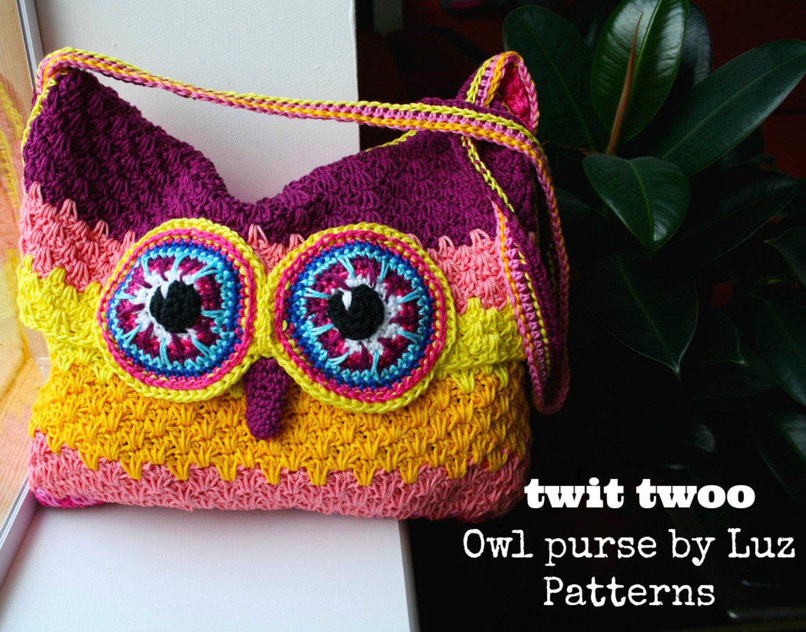 Owl pattern crochet owl purse pattern crochet color bag | Etsy