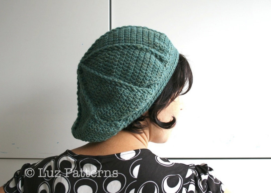 CROCHET PATTERN, Crochet Hat Pattern, Vintage Beret Pattern Crochet ...