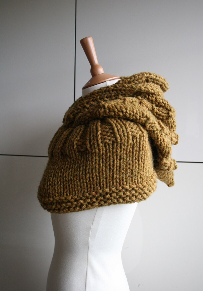 KNITTING PATTERN Oversized hooded cowl knitting pattern | Etsy