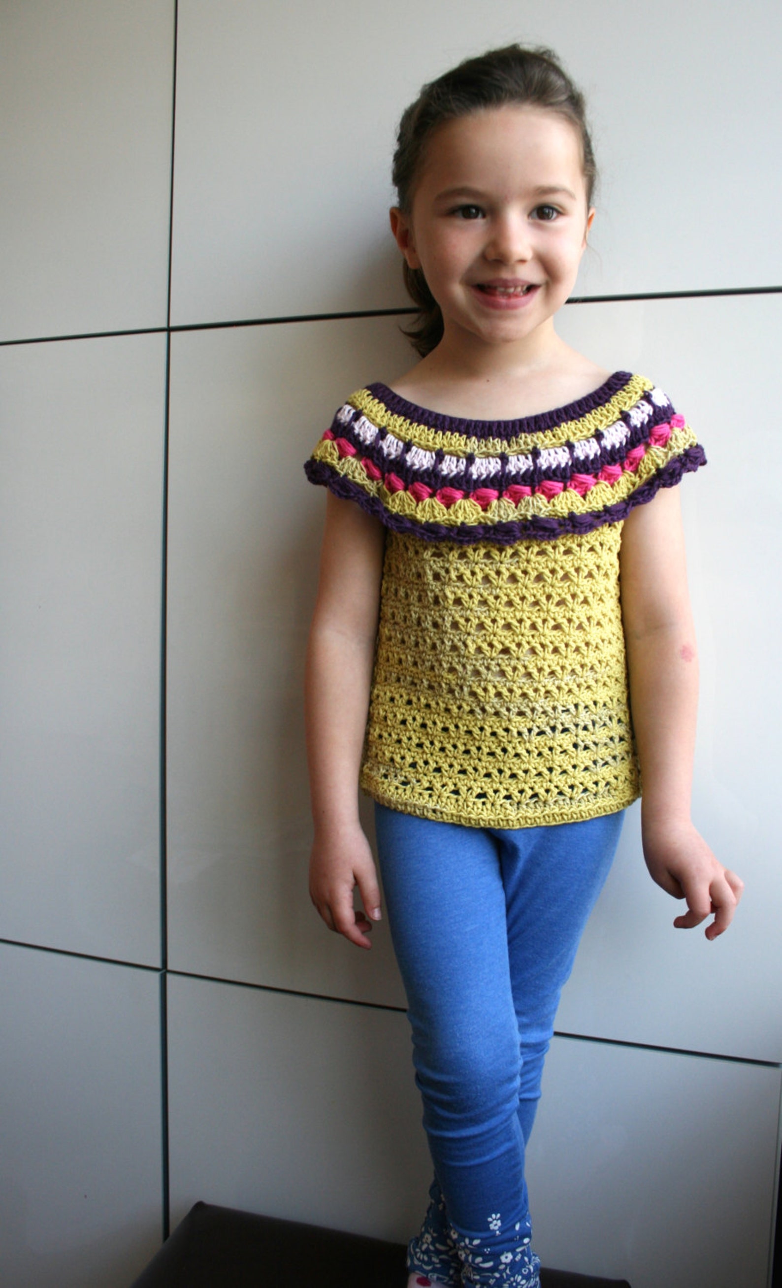 Crochet Pattern Crochet Girls Top Pattern Spring/summer - Etsy