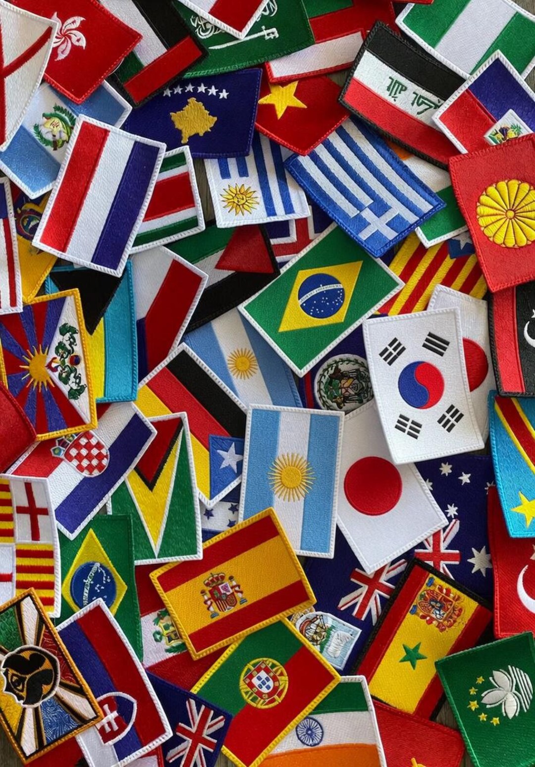 Embroidered National World Flags Patch, Country Flag Patch, Iron & Sew ...