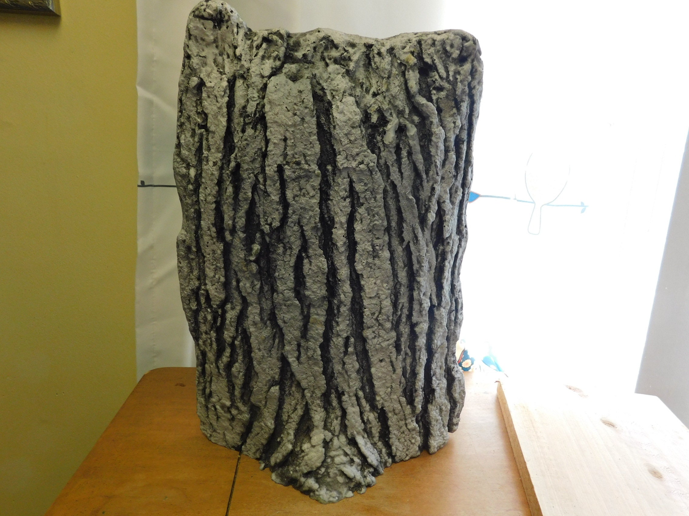 Faux Tree Bark Plaque for Wedding Family Name Initials | Etsy