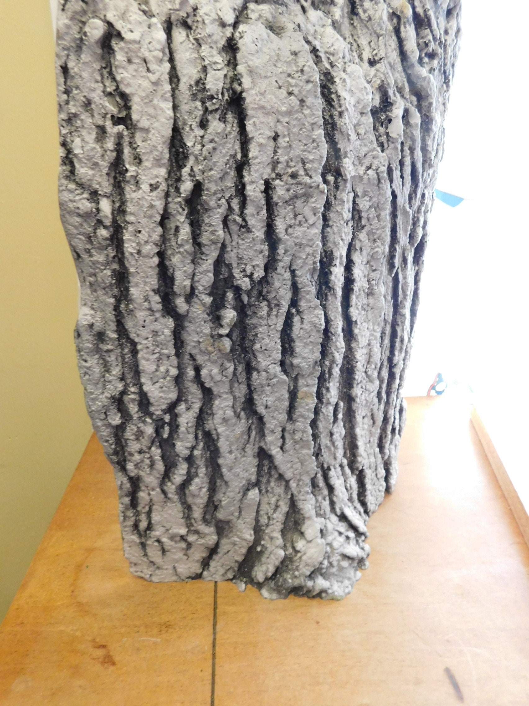 Faux Tree Bark Plaque for Wedding Family Name Initials | Etsy