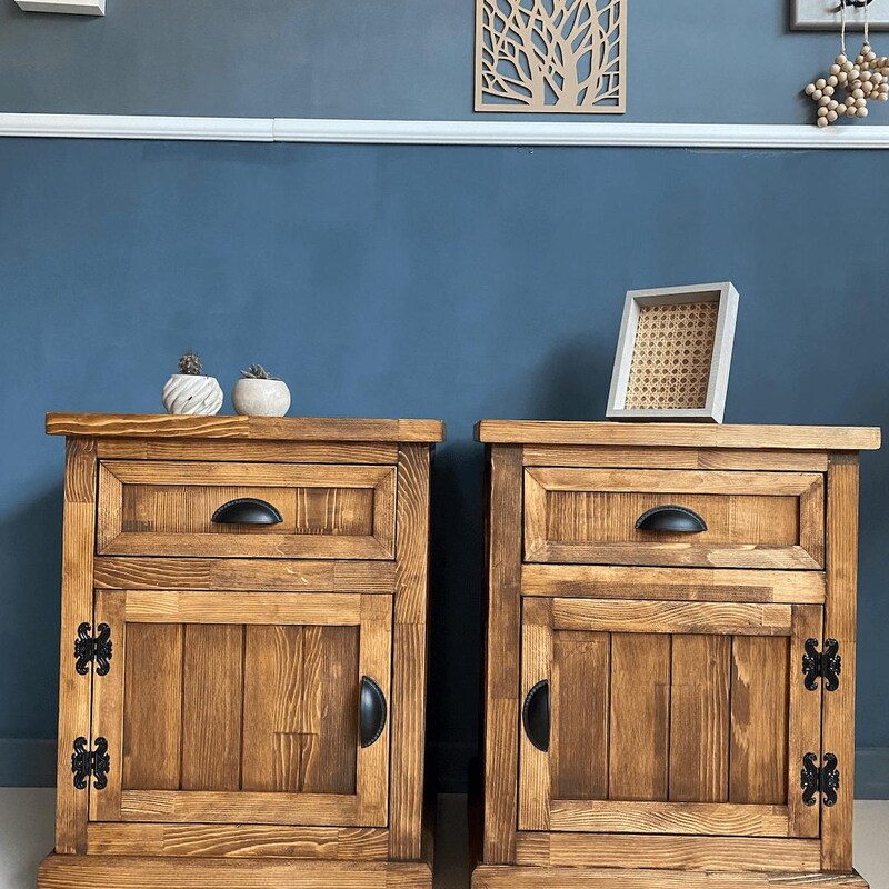 Rustic Nightstands - Etsy