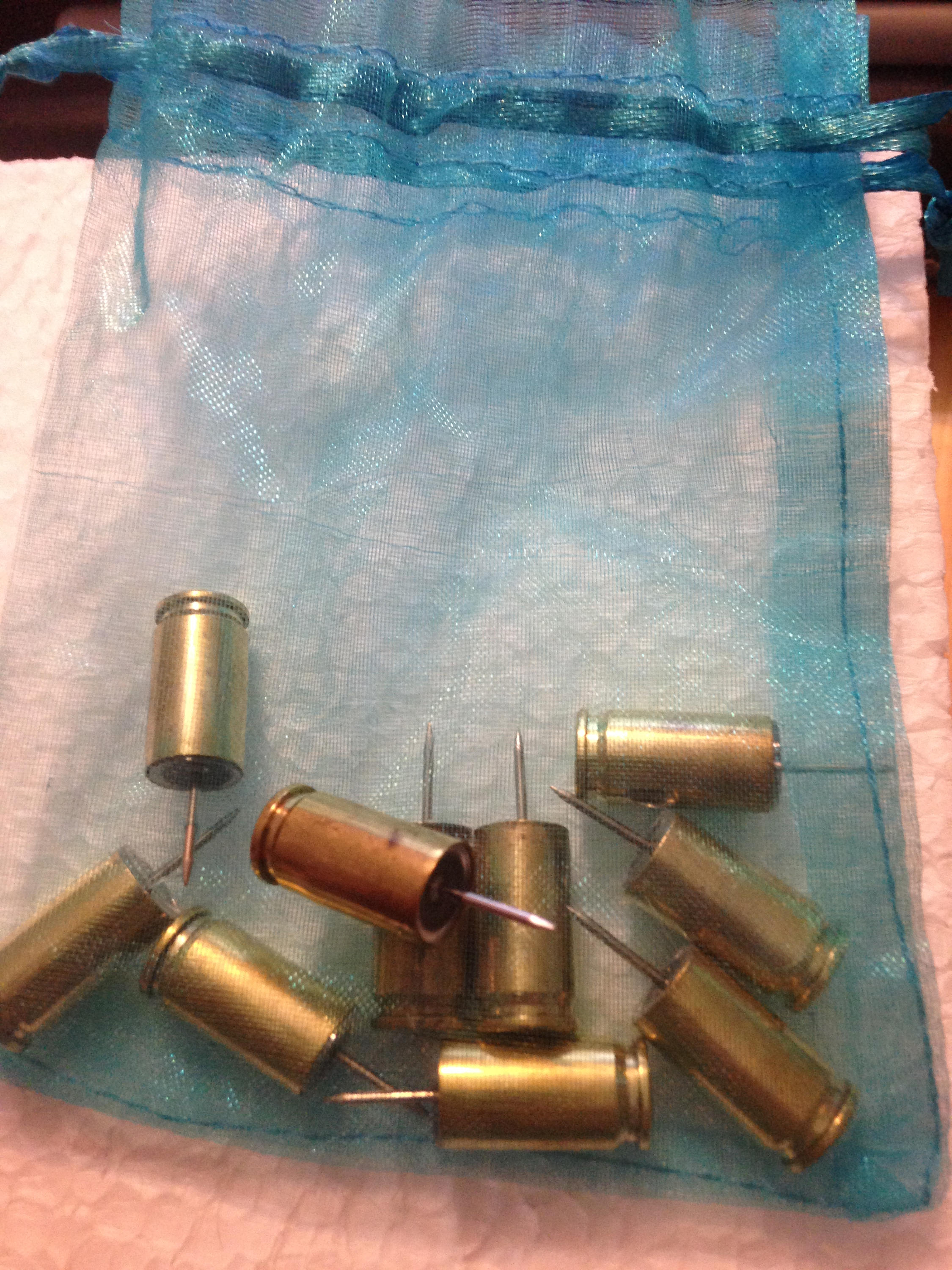 Bullet Casing Thumb Tacks Brass, 9 Mm, Push Pins - Etsy