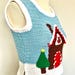 Crochet Christmas Vest, Handknit Vest, Cozy Holiday Waistcoat, HAND ...