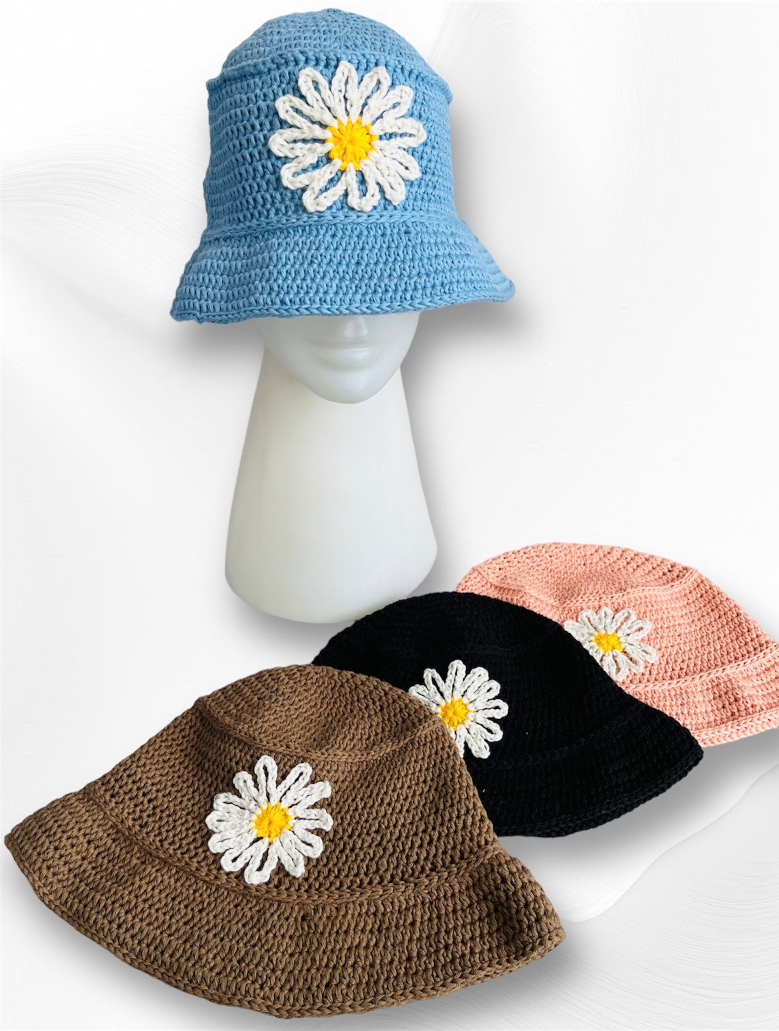 Daisy Bucket Hatcottton Summer Hat Boho Bucket for Women - Etsy