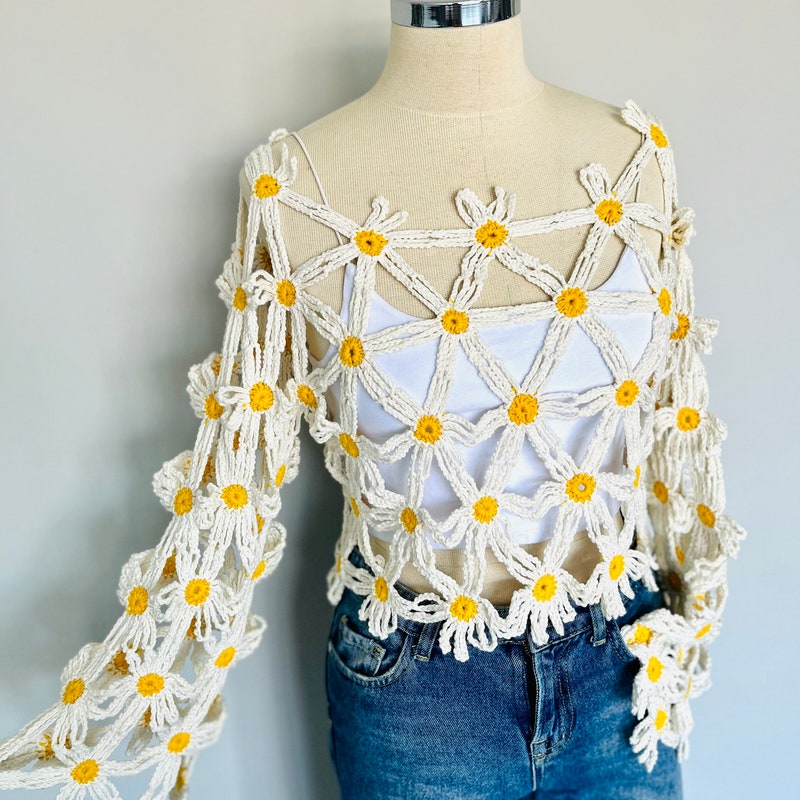 Hand Crochet Sweater - Etsy