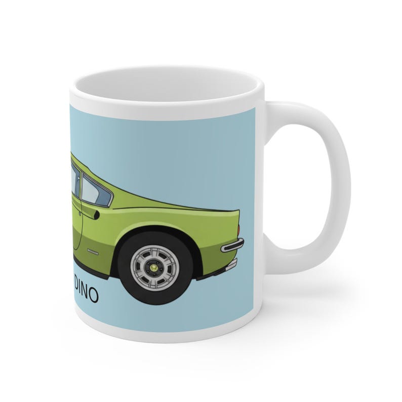 Ferrari Dino Classic Car Mug, Vintage Sports Car Coffee Cup - Etsy