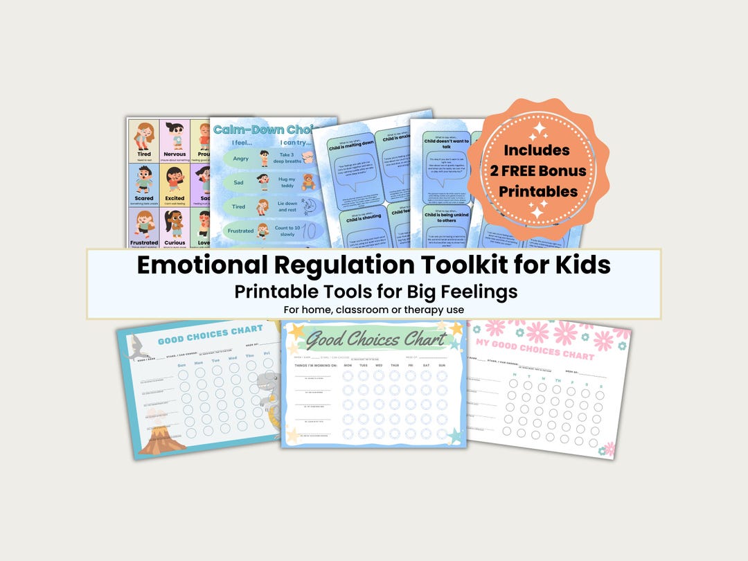 Emotional Regulation Toolkit for Kids | Calm Down Tools, Coping Skills ...