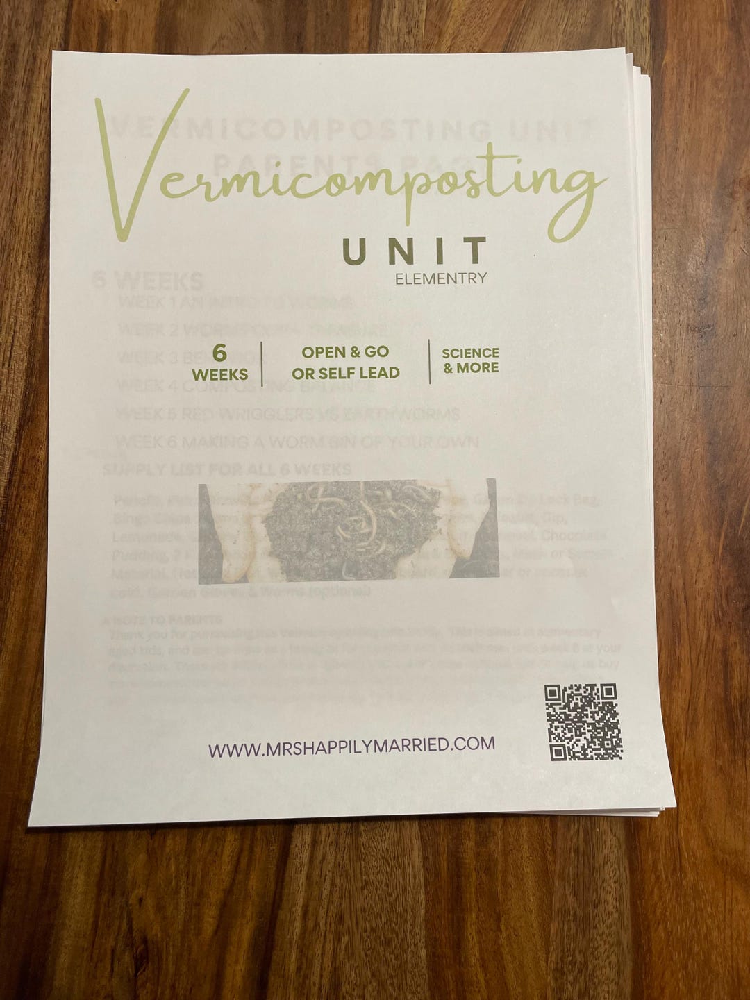 Vermicomposting / Worm Composting 6 Week Unit Study Homeschool Co-op - Etsy