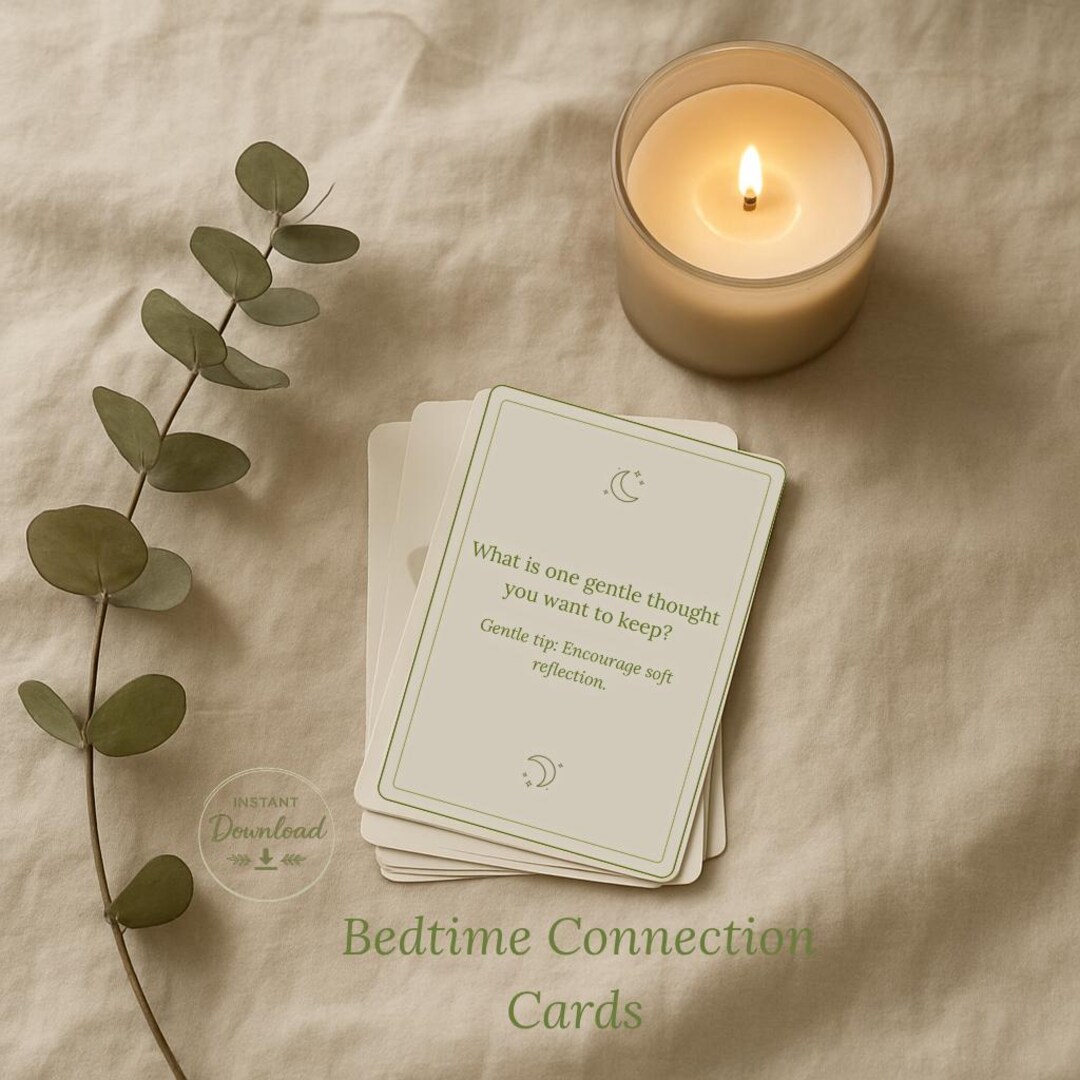 Bedtime Connection Cards | 36 Printable Conversation Cards for Kids ...