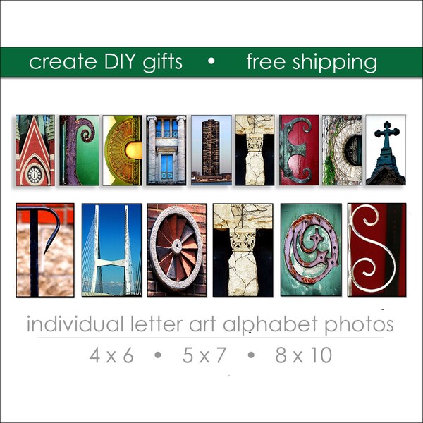 Architecture Letter Art - Etsy