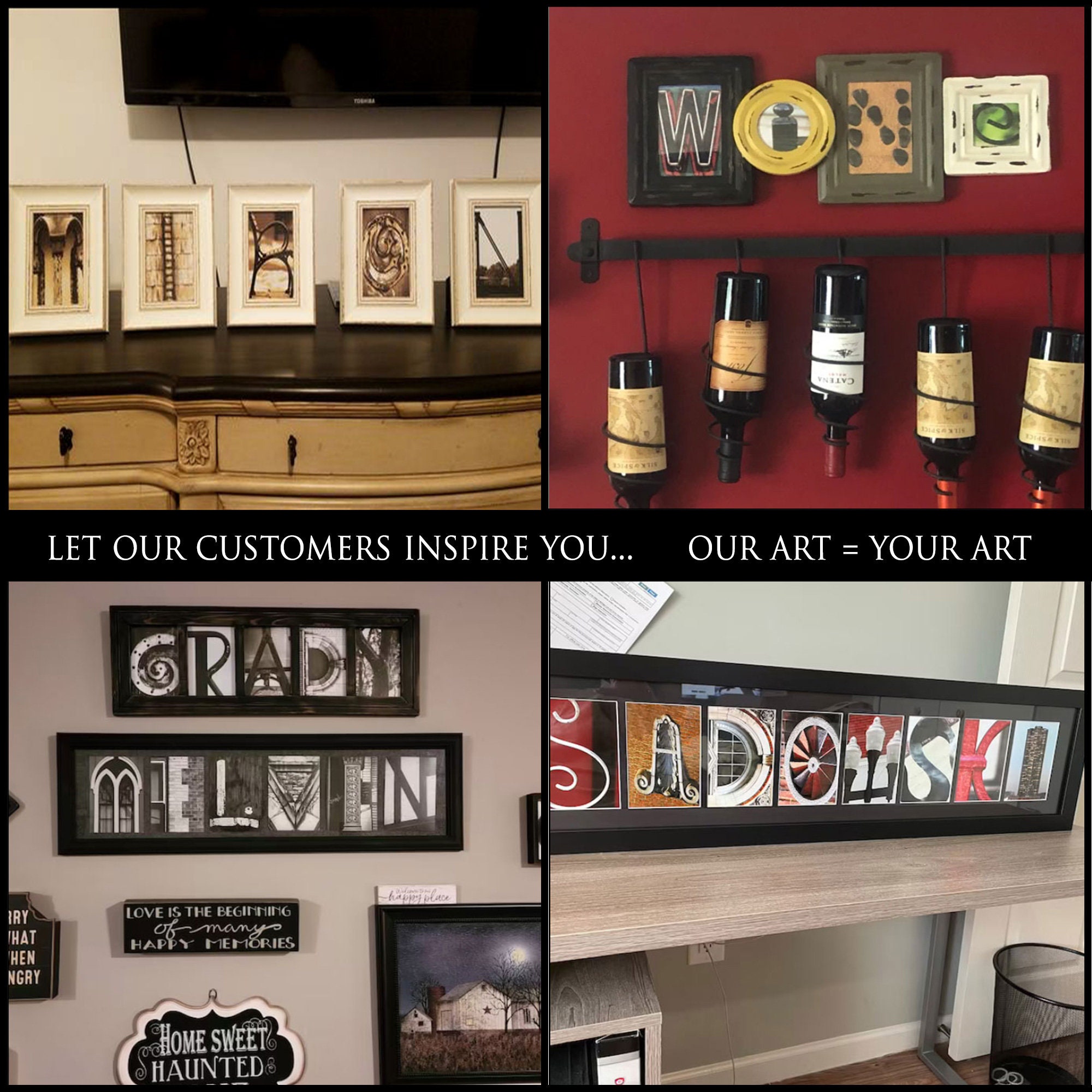 Letter Art Alphabet Photos for DIY Personalized Gifts. Create Custom ...