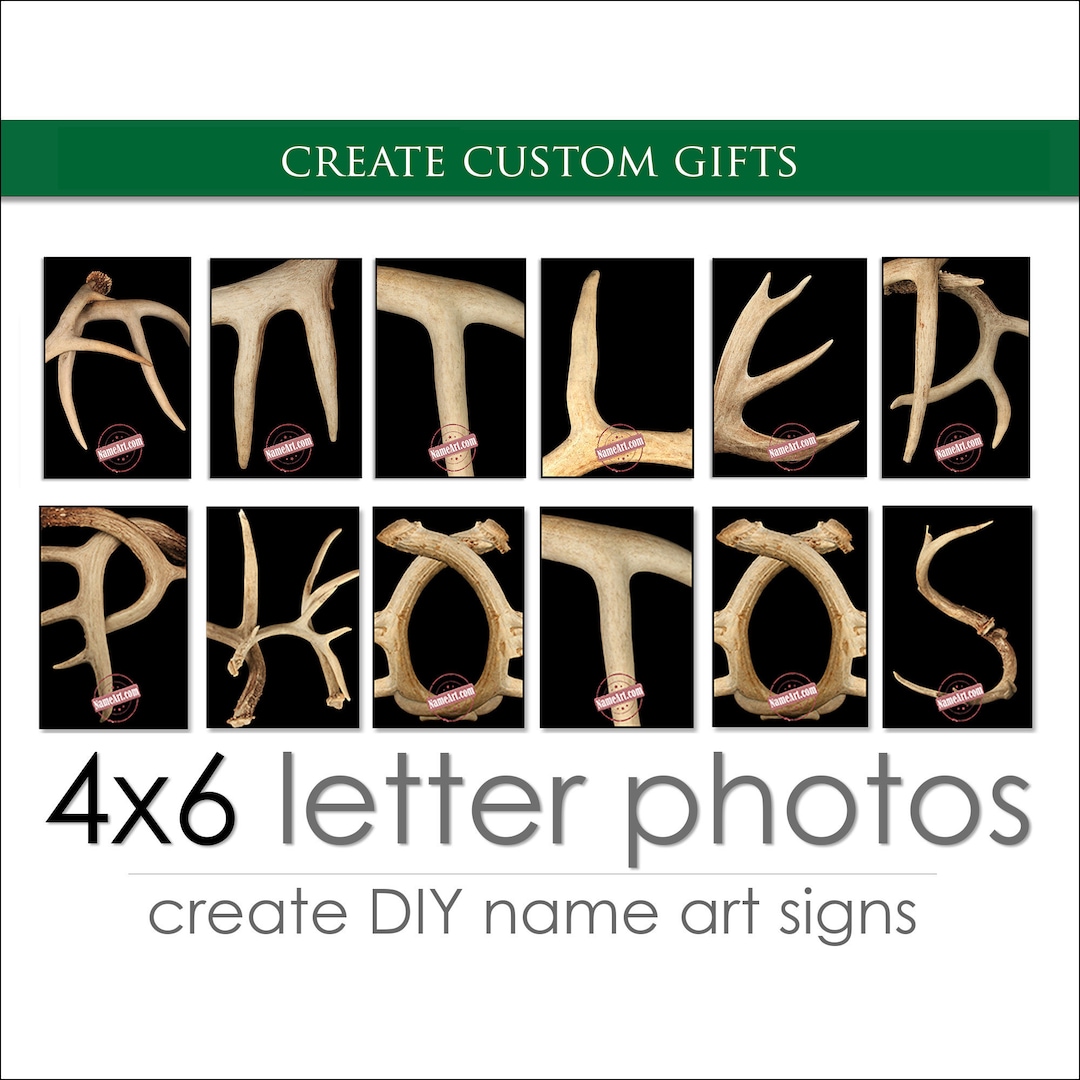 Letter Art Alphabet Photos for DIY Personalized Gifts. Create Custom ...