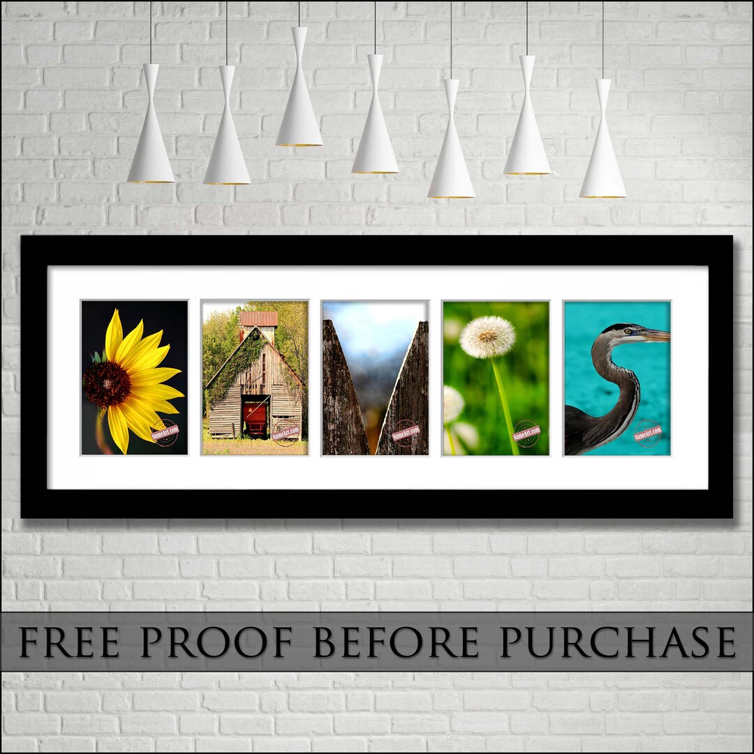 Personalized Family Name Art Sign. Unique Custom Gifts. Framed & Matted ...