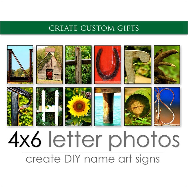 Alphabet Name Art - Etsy