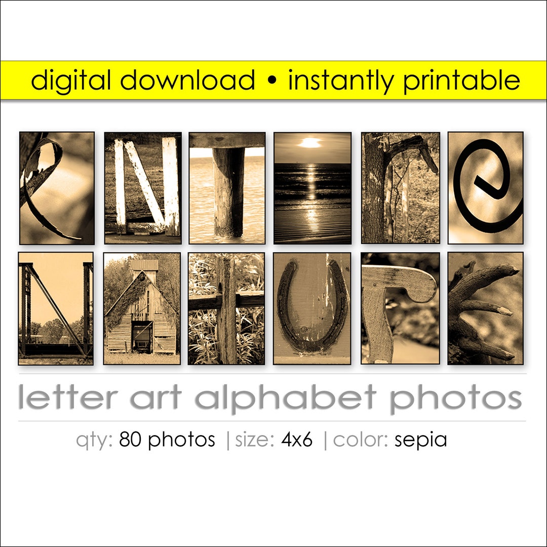 Letter Art Digital 80 Photo Package. Create 100's of Gifts Today DIY ...
