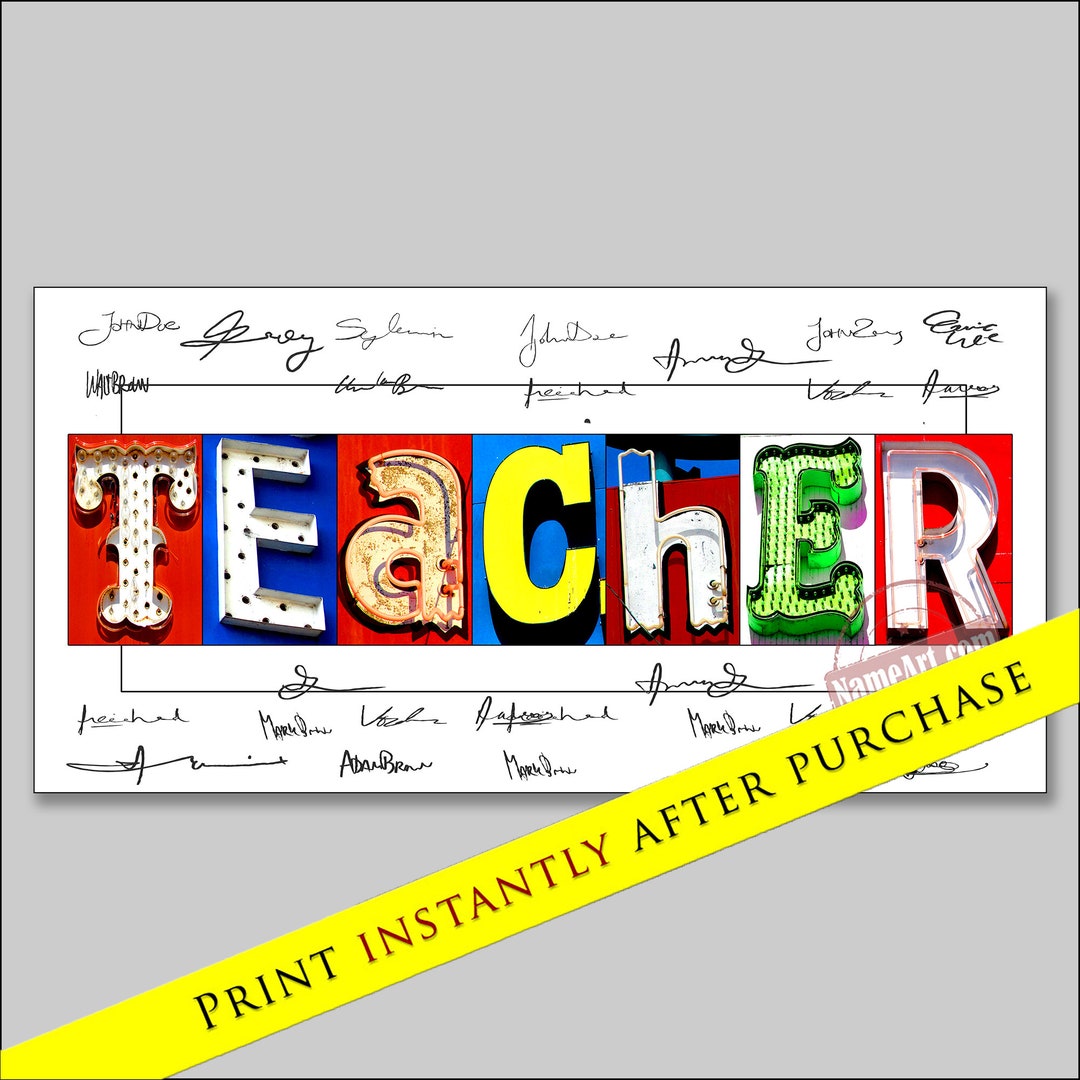 Teacher Gift Ideas. Printable Digital Download. DIY Custom Gift From ...