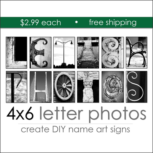 Alphabet Letter Photography - Etsy