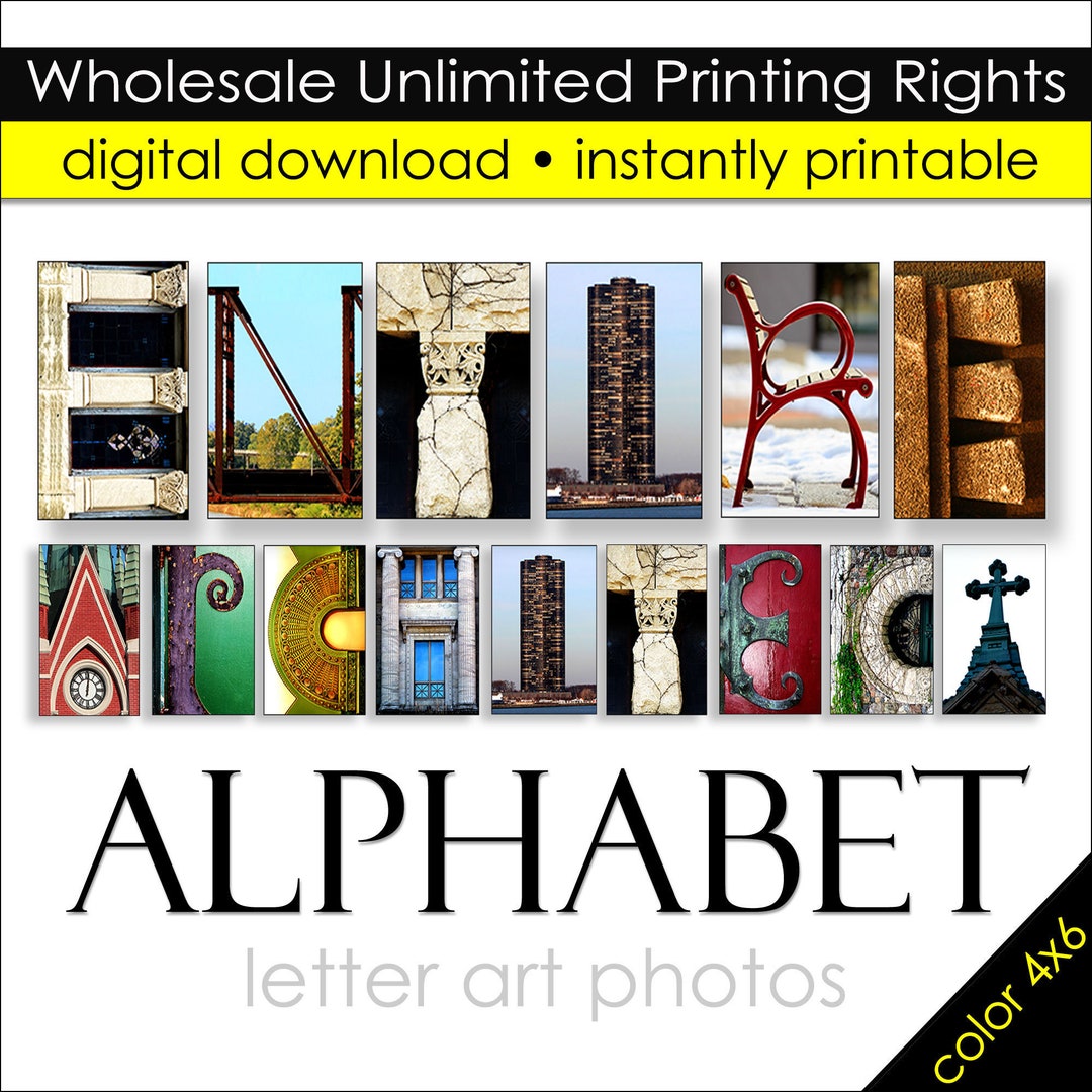 Letter Art Digital Wholesale Bulk Package W/unlimited Printing Rights ...