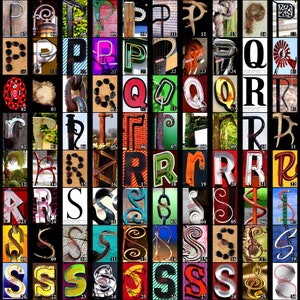 Letter Art Alphabet Photos for DIY Personalized Gifts. Create Custom ...