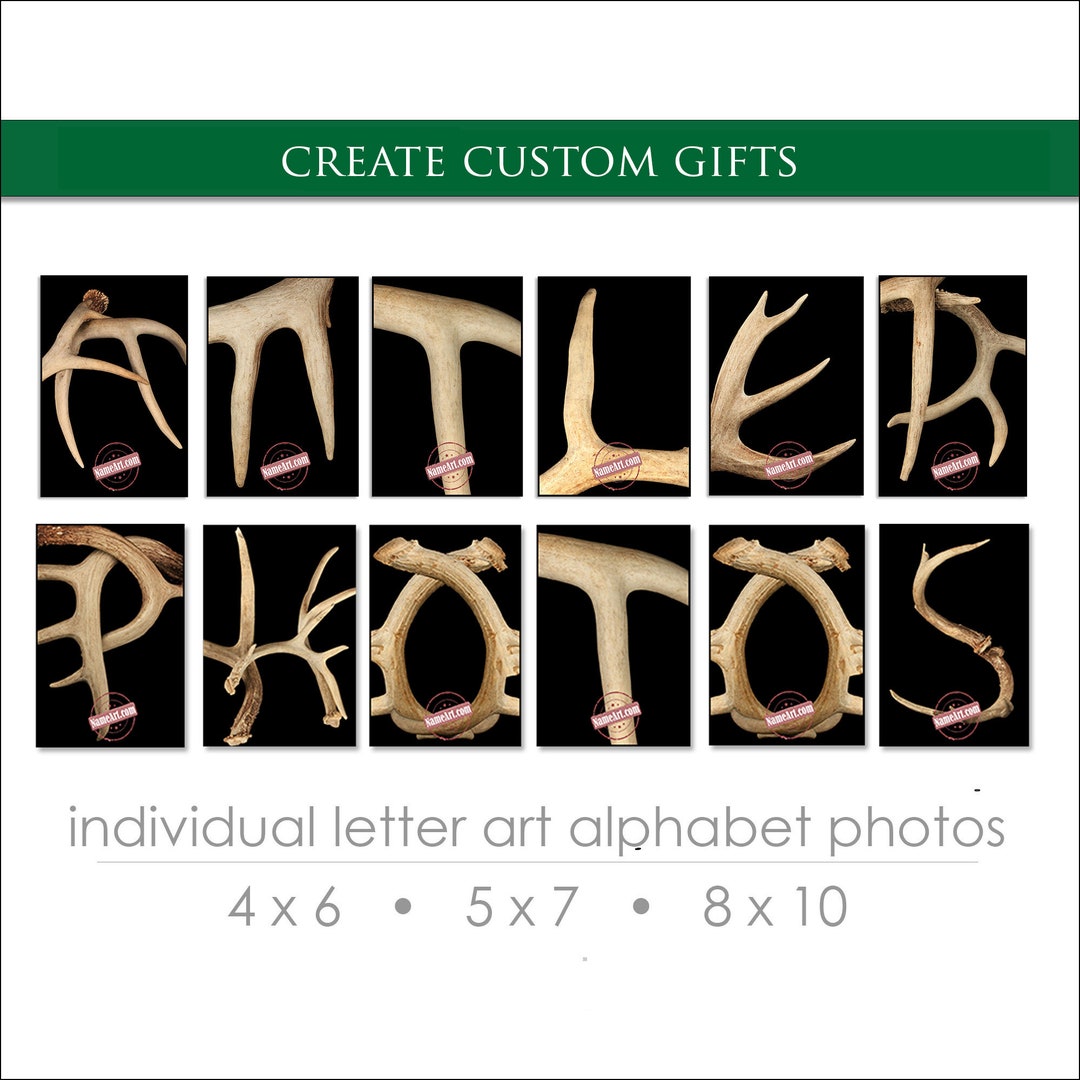 Letter Art Alphabet Photos for DIY Personalized Gifts. Create Custom ...