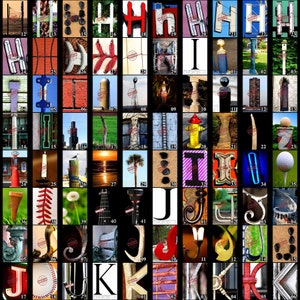 Letter Art Alphabet Photos for DIY Personalized Gifts. Create Custom ...