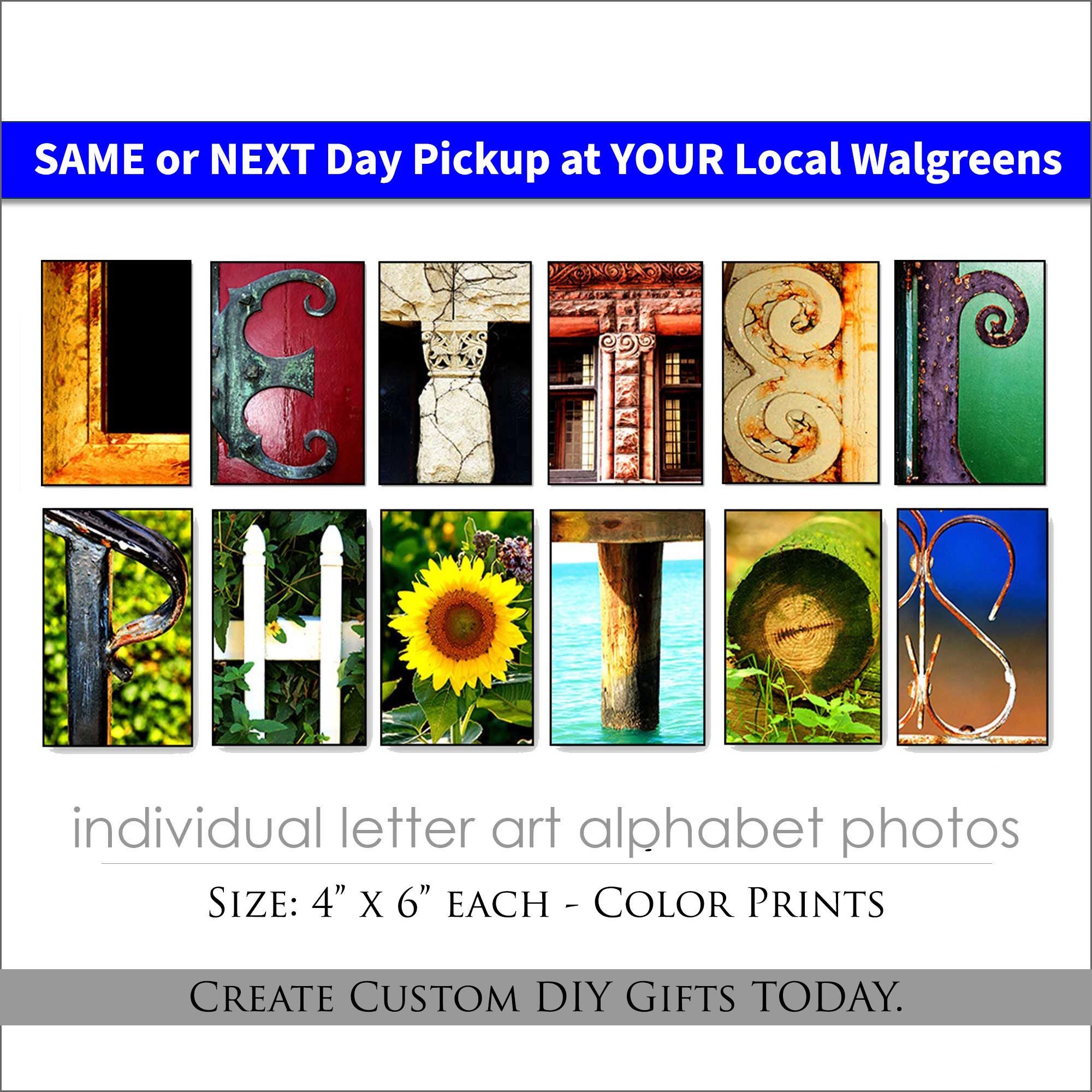 Alphabet Letter Photos. Now With Free Local Walgreens Pickup Within 24 ...