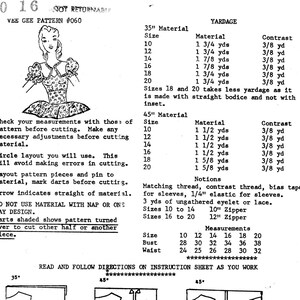 13 Vee Gee Square Dance Patterns (060) Sz. 16 - Etsy