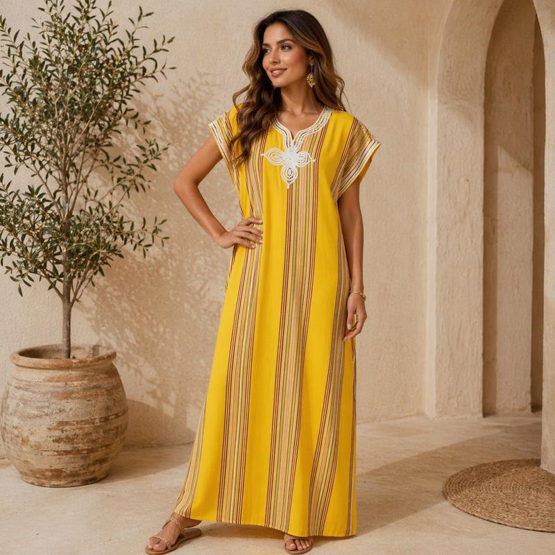 Algerian Kaftan Dress - Etsy